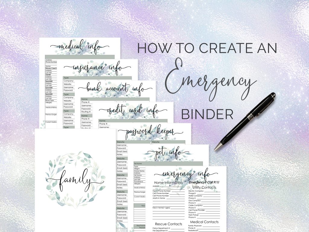 How to Create an Emergency Binder — Planning For The Best Life